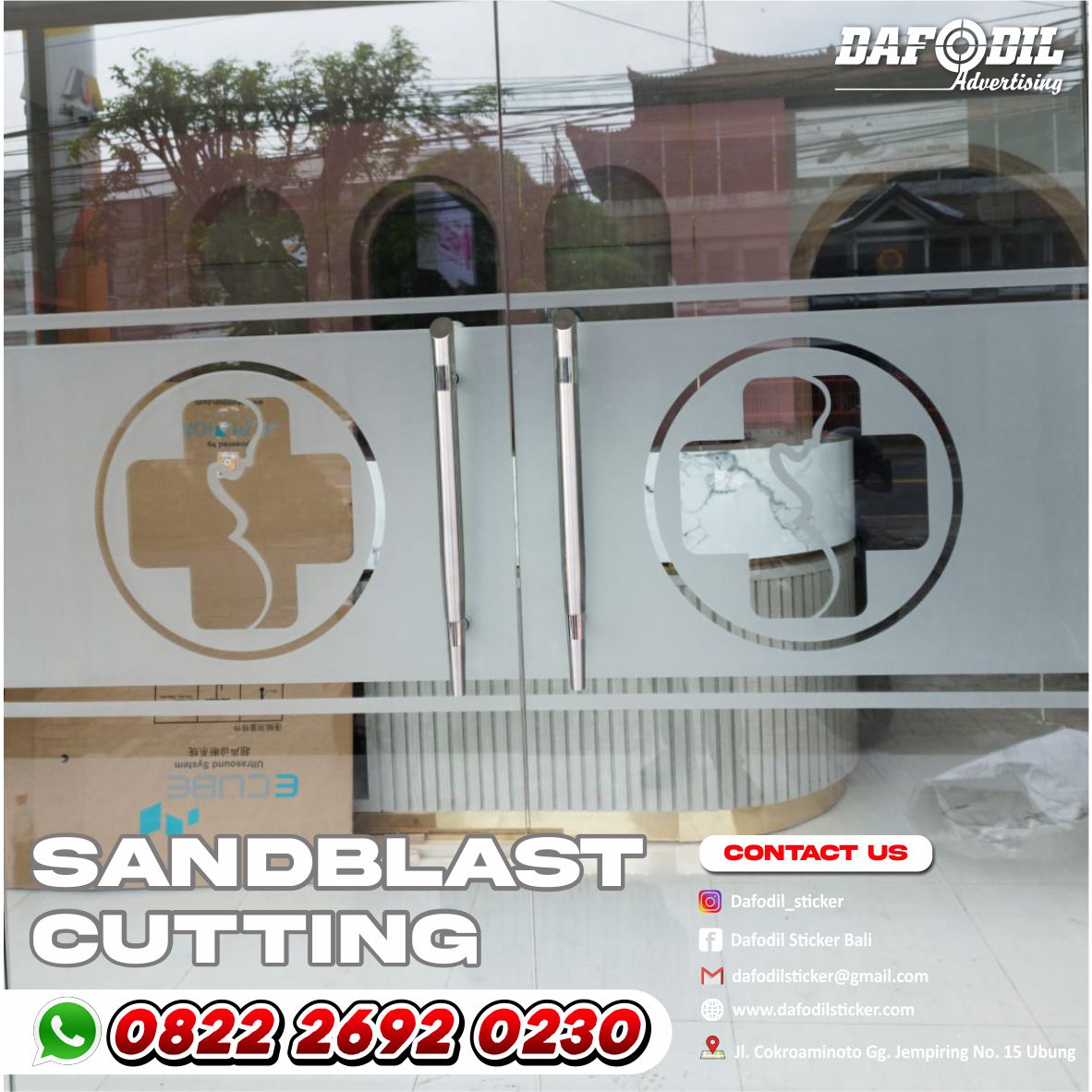 Dafodil Advertising STICKER SANDBLAST BALI – JASA STICKER SANBLAST BALI