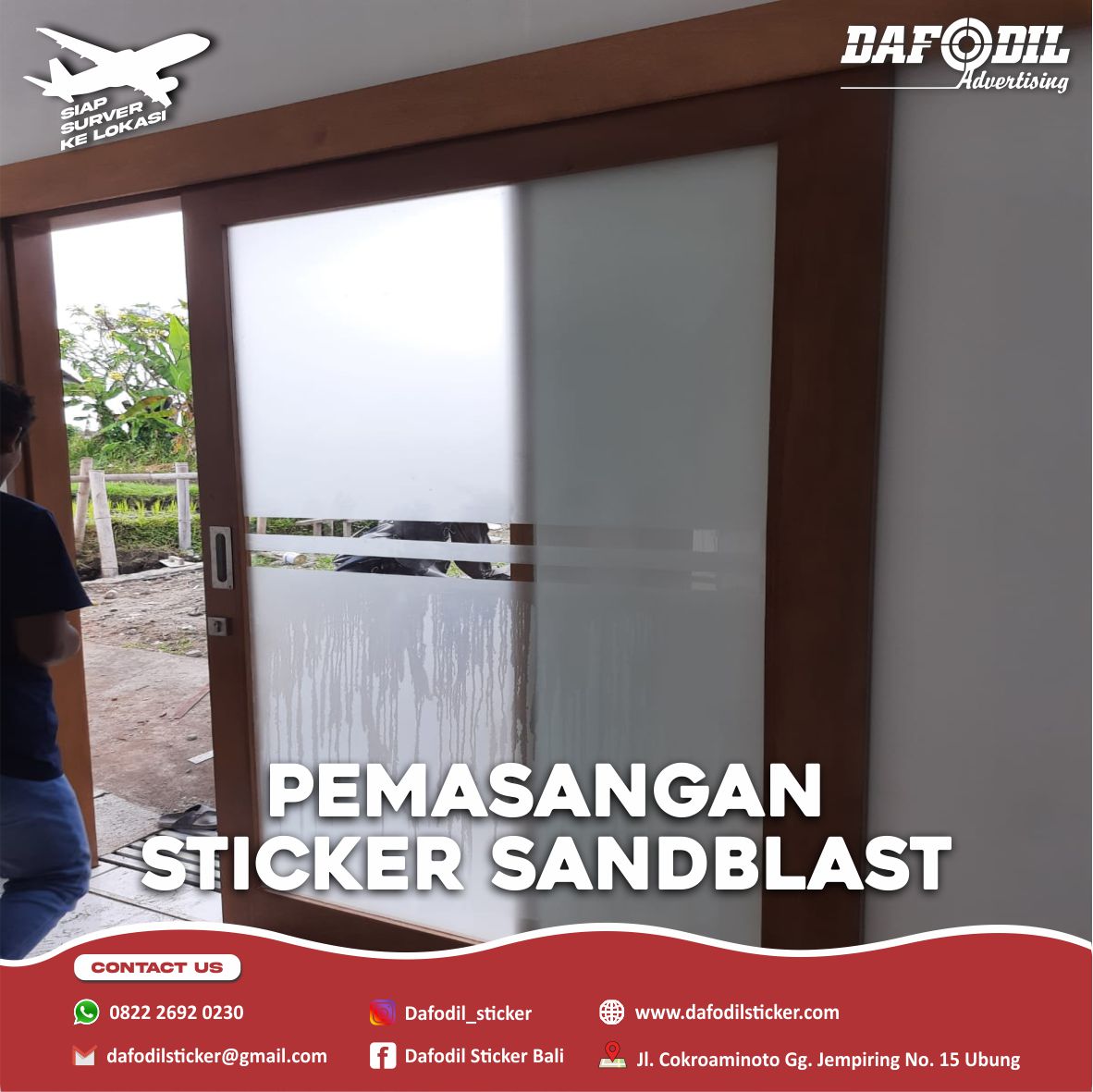 Dafodil Advertising STICKER SANDBLAST BALI – JASA STICKER SANBLAST BALI