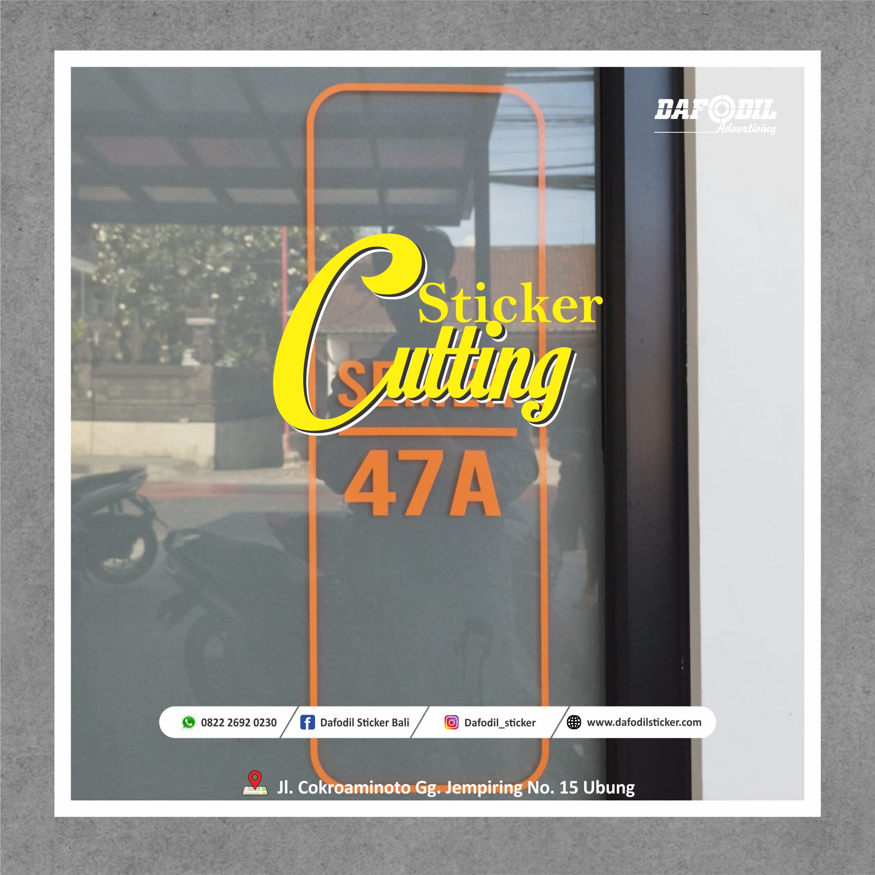 Dafodil Advertising STICKER SANDBLAST BALI – JASA STICKER SANBLAST BALI